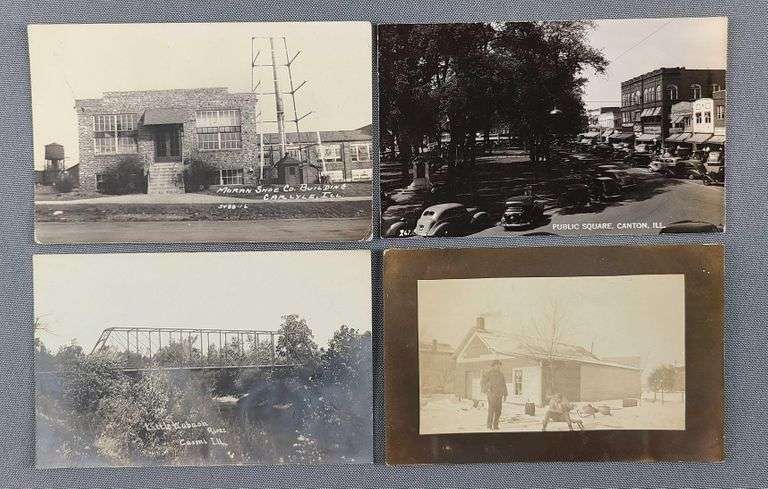 Postcards - Illinois Real Photo - Matthew Bullock Auctioneers