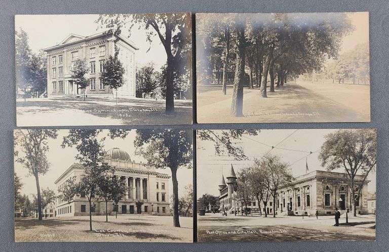 Postcards - Illinois Real Photo - Matthew Bullock Auctioneers