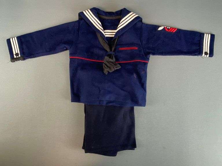 WW2 Homemade Childs Navy Uniform - Matthew Bullock Auctioneers