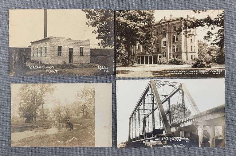 Postcards - Illinois Real Photo - Matthew Bullock Auctioneers