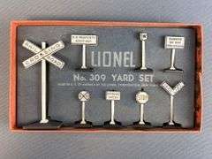 Group of Lionel Trains Yard Signs - Matthew Bullock Auctioneers