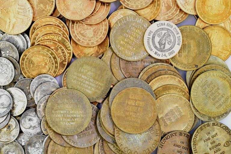 Huge Group of Medals, Tokens & Reproduction Colonial & Ancient Coins ...