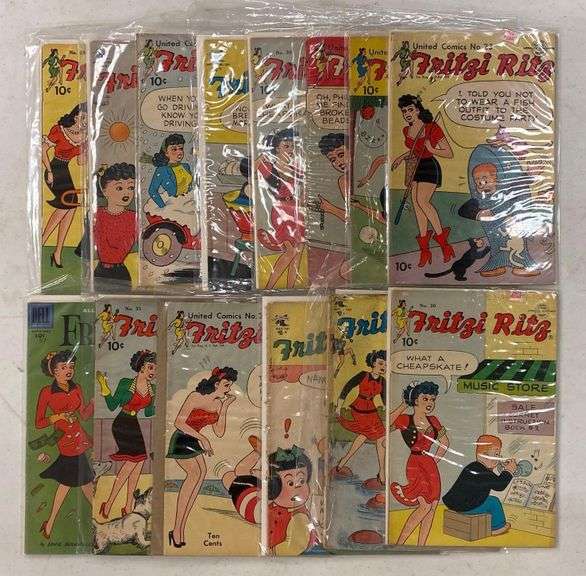 Group of 14 Fritzi Ritz Comic Books - Matthew Bullock Auctioneers