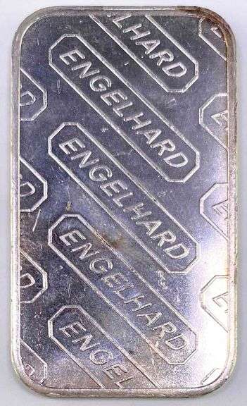 Engelhard E Logo Cast Vertical 1 oz. .999 Fine Silver Ingot/Bar ...