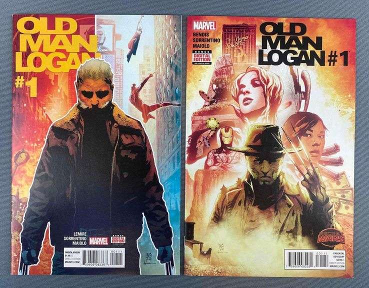 Group of 2 Marvel Old Man Logan No. 1 Comic Books - Matthew Bullock ...
