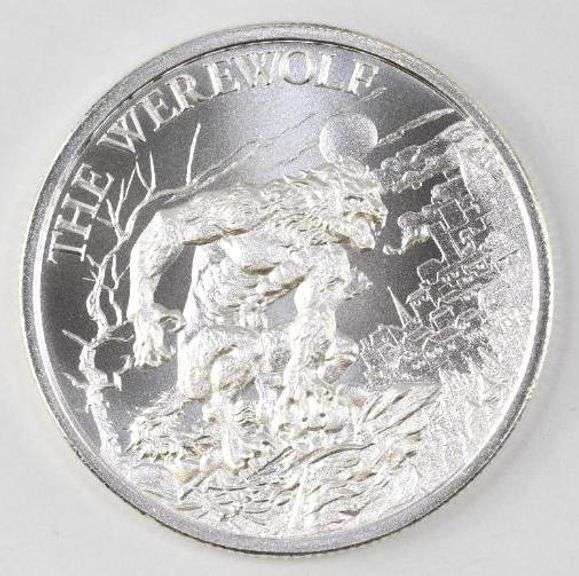 2021 Intaglio Mint Werewolf 1oz. .999 Fine Silver - Matthew Bullock ...