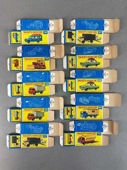 Group of 10 Matchbox F Type Boxes - Matthew Bullock Auctioneers