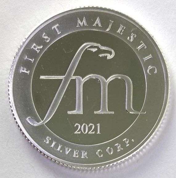 First Majestic Silver Corp 1/2 oz .999 Fine Silver Round - Matthew ...