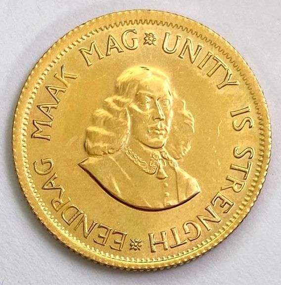 RARE 1980 South Africa Krugerrand 2 Rand Fine Gold - Matthew Bullock ...