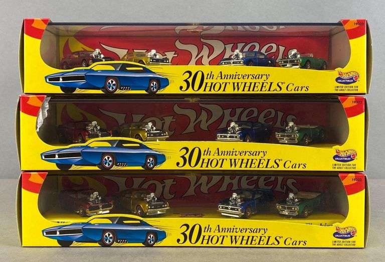 Group of 3 Hot Wheels 30th Anniversary Die-Cast Sets - Matthew Bullock ...