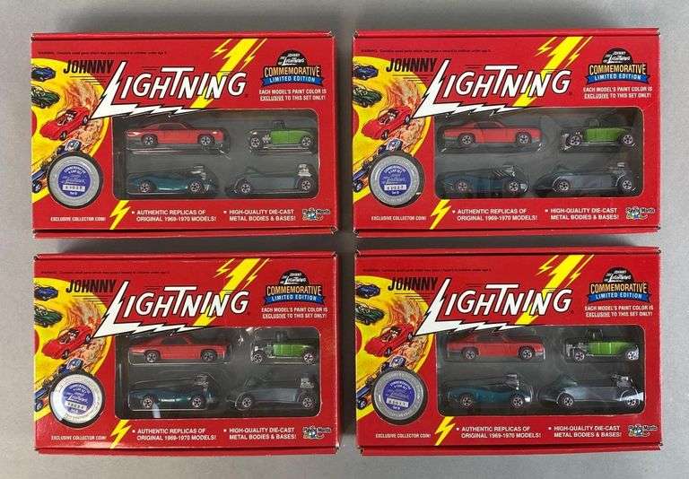 Group of 4 Johnny Lightning Die-Cast Commemorative Sets - Matthew ...