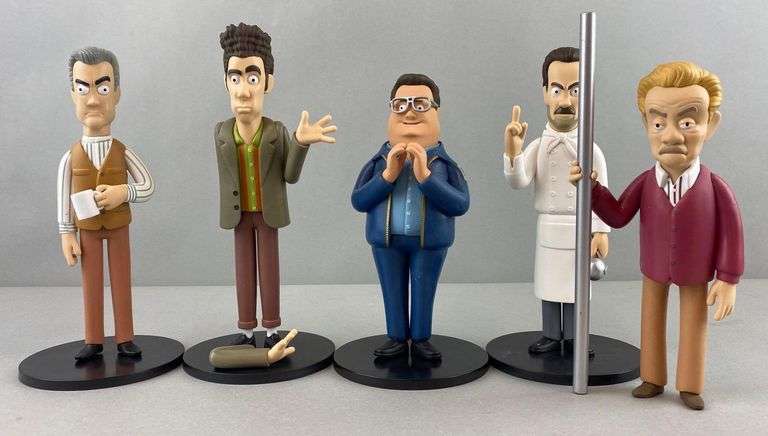 Group of 5 Seinfeld Action Figures - Matthew Bullock Auctioneers