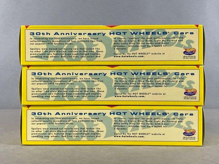 Group of 3 Hot Wheels 30th Anniversary Die-Cast Sets - Matthew Bullock ...