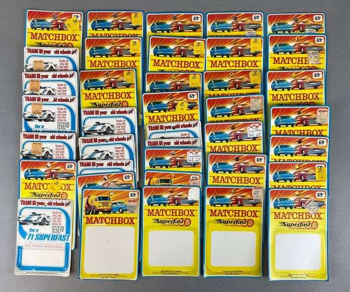 Group of 30+ Assorted Matchbox Packaging Backs - Matthew Bullock ...