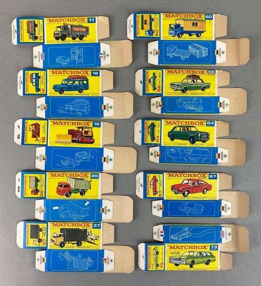 Group of 10 Matchbox F Type Boxes - Matthew Bullock Auctioneers