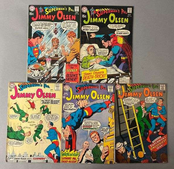 Group of 5 DC Supermans Pal Jimmy Olsen Comic Books - Matthew Bullock ...