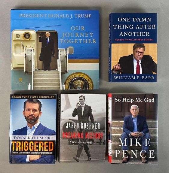 Group of 6 Signed Books from The Administration of President Donald ...