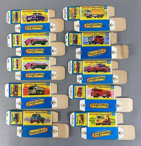 Group of 10 Matchbox G Type Boxes - Matthew Bullock Auctioneers