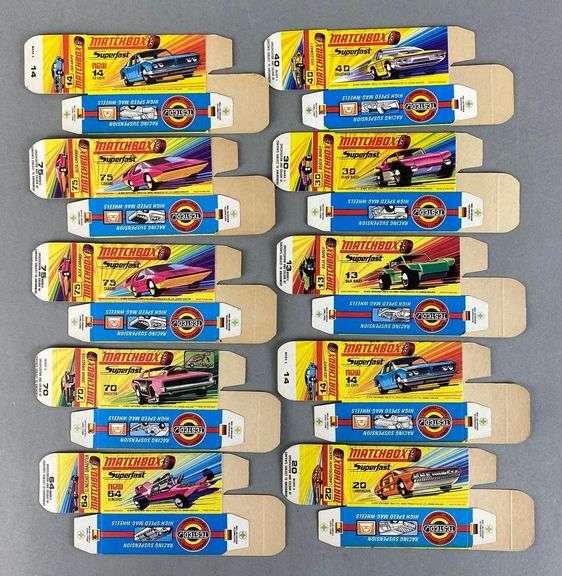 Group of 10 Matchbox H Type Boxes - Matthew Bullock Auctioneers