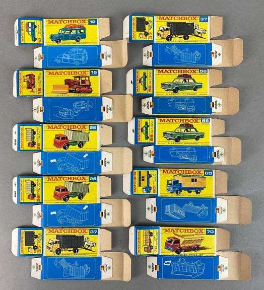Group of 10 Matchbox F Type Boxes - Matthew Bullock Auctioneers
