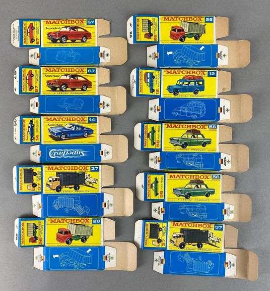 Group of 10 Matchbox F Type Boxes - Matthew Bullock Auctioneers
