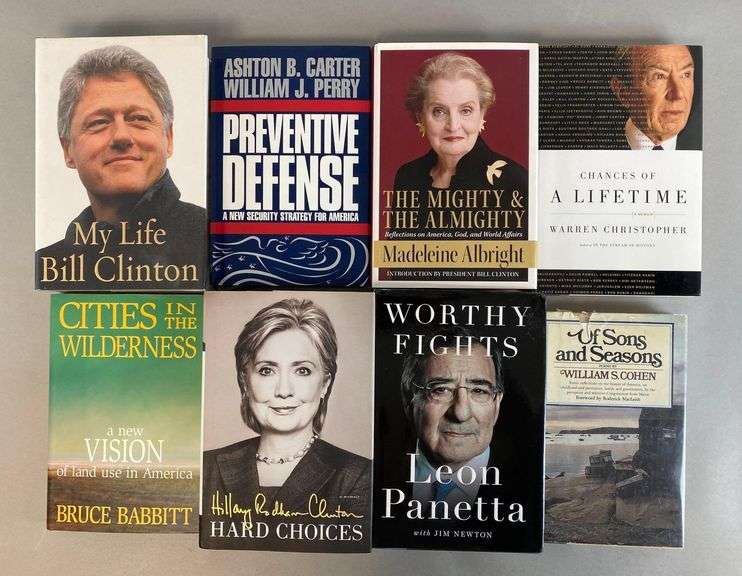 Group of 15 Signed Books from President Clintons Administration ...