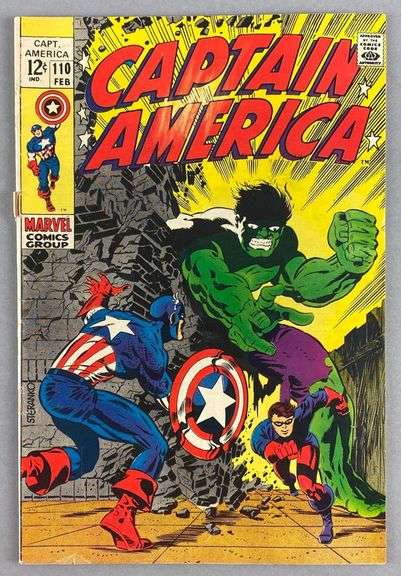 Marvel Comics Captain America No. 110 - Matthew Bullock Auctioneers