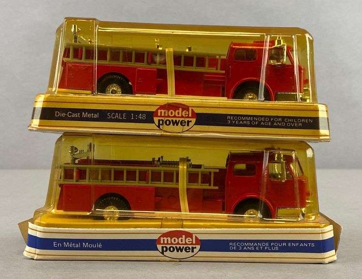 Group of 2 Model Power Fire Engines - Matthew Bullock Auctioneers