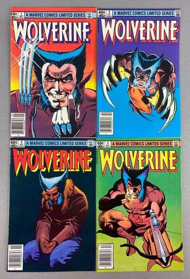 Group of 4 Marvel Wolverine Comic Books - Matthew Bullock Auctioneers