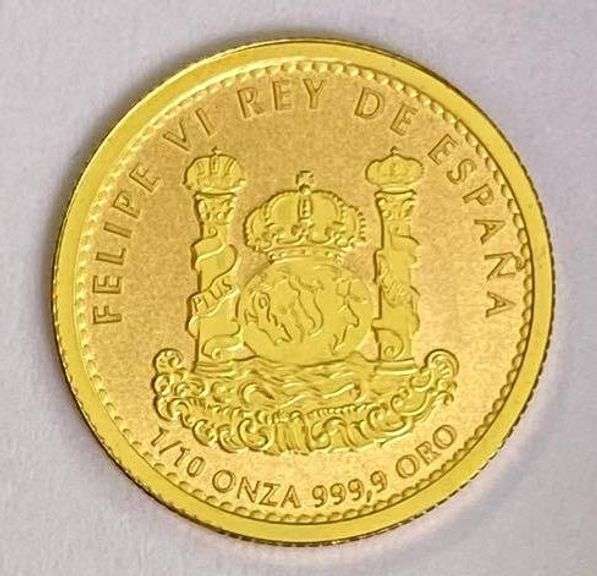 2022 Spain 15 Euro Cent 1/10 Oz Gold Reverse Proof Coin - Spanish ...