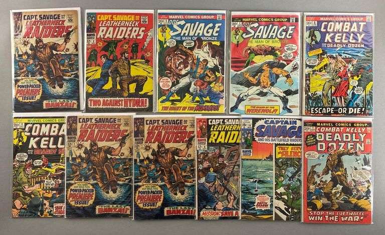 Group of 11 Assorted Marvel Military Comic Books - Matthew Bullock ...
