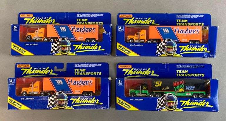 Group of 4 Matchbox Days of Thunder Team Transports - Matthew Bullock ...