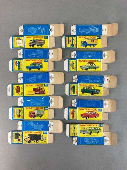 Group of 10 Matchbox F Type Boxes - Matthew Bullock Auctioneers