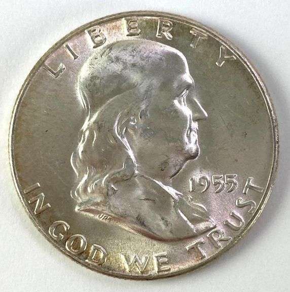 1955 Washington Silver Quarter Brilliant Uncirculated - Matthew Bullock ...