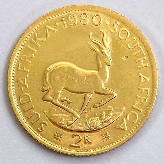 RARE 1980 South Africa Krugerrand 2 Rand Fine Gold - Matthew Bullock ...