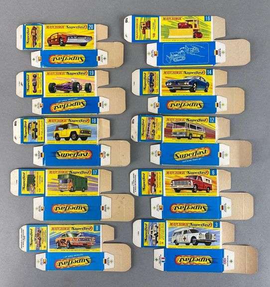 Group of 10 Matchbox G Type Boxes - Matthew Bullock Auctioneers