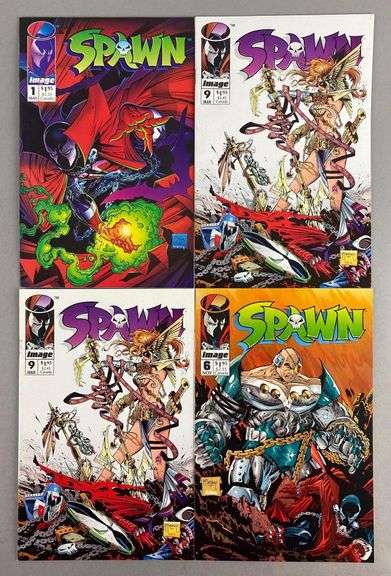 Group of 4 Image Spawn Comic Books - Matthew Bullock Auctioneers