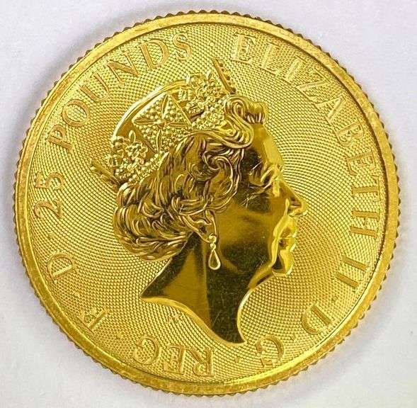 2021 Great Britain White Greyhound of Richmond 1/4thoz. 999.9 Fine Gold ...