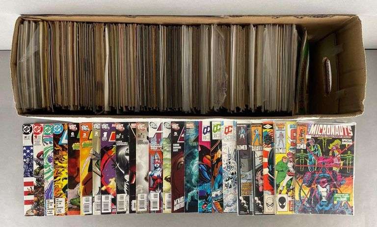 Long Box of 200+ Marvel/DC/Dark Horse/Vertigo/Top Cow Comic Books ...