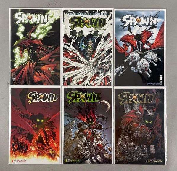 Group of 6 Image Spawn Comic Books - Matthew Bullock Auctioneers