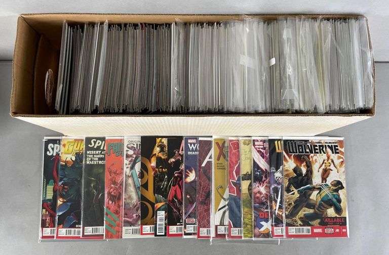 Long Box of Marvel Comic Books - Matthew Bullock Auctioneers