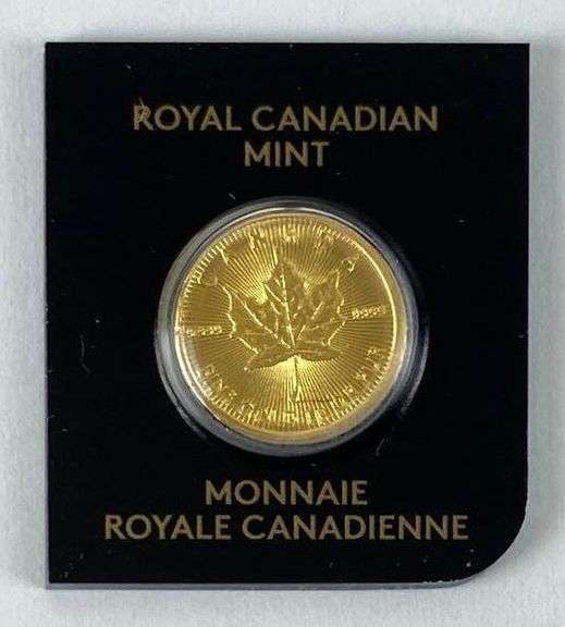 2023 Royal Canadian Mint Canada Maple Leaf 1g. 9999 Fine Gold Round ...