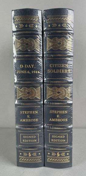 Group of 2 Stephen E. Ambrose Signed Edition Easton Press Books ...