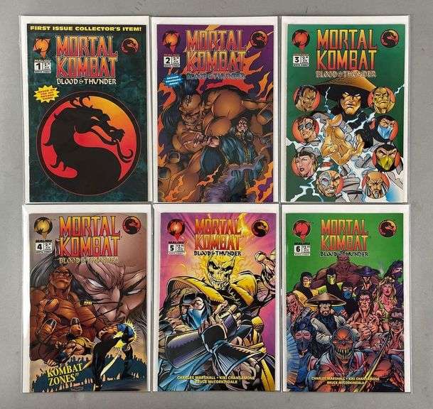 Group of 6 Malibu Mortal Kombat Blood and Thunder Comic Books - Matthew ...