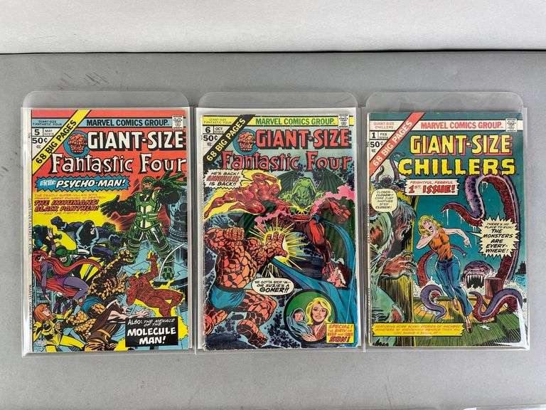 Group of 7 Marvel Giant-Size Comic Books - Matthew Bullock Auctioneers