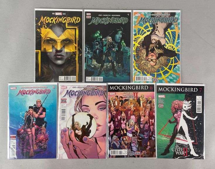 Group of 7 Marvel Mockingbird Comic Books - Matthew Bullock Auctioneers