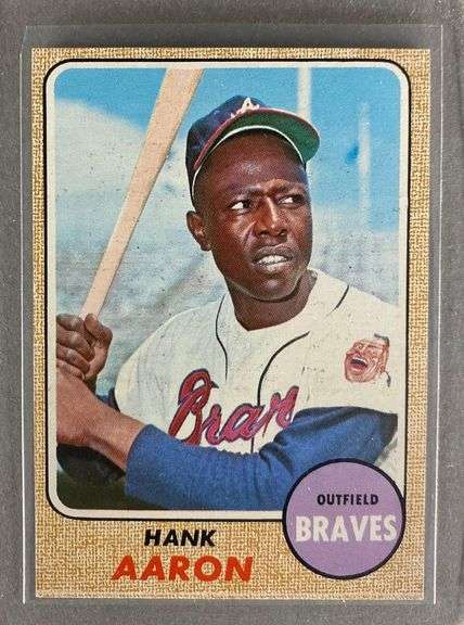 1968 Topps Hank Aaron #110 - Matthew Bullock Auctioneers