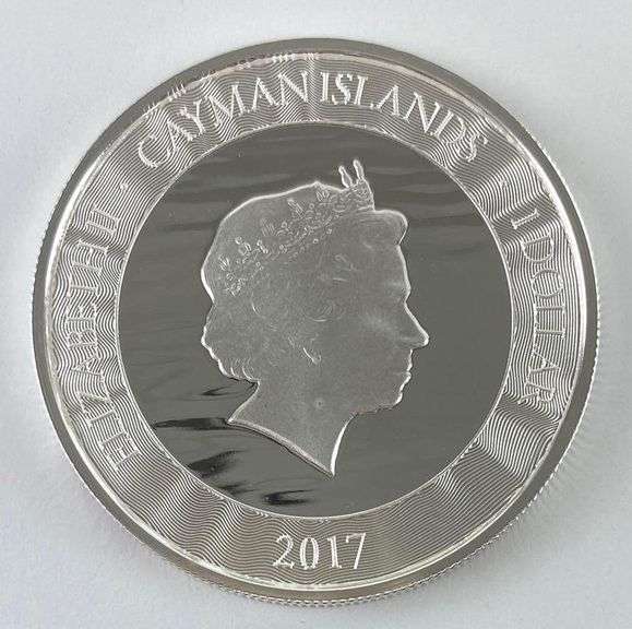 2017 $1 Cayman Islands Marlin 1oz. 999 Fine Silver - Matthew Bullock ...