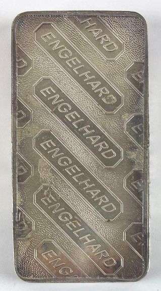 Engelhard E Logo Cast Vertical 10oz. 999 Fine Silver Ingot / Bar ...