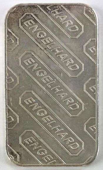Engelhard E Logo Cast Vertical 1oz. 999 Fine Silver Ingot / Bar ...